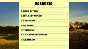 ¿Qué es un bosquejo y cómo se prepara?